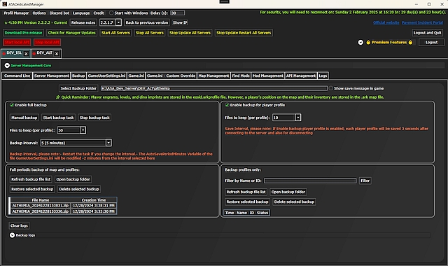 ARK: Survival Ascended Server Management | ASADedicatedManager