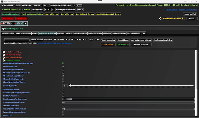 ARK: Survival Ascended Server Management | ASADedicatedManager